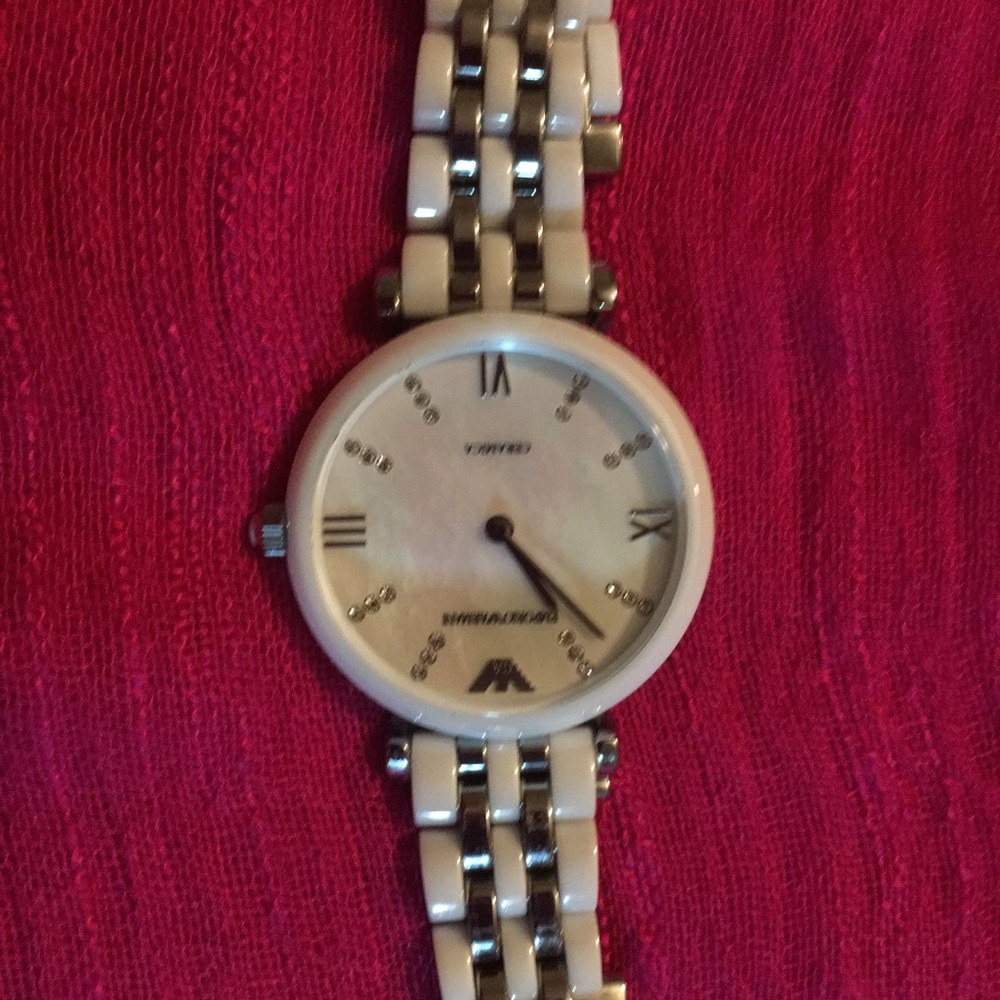 Beautiful Ceramic Emporio Armani Watch. - Gem